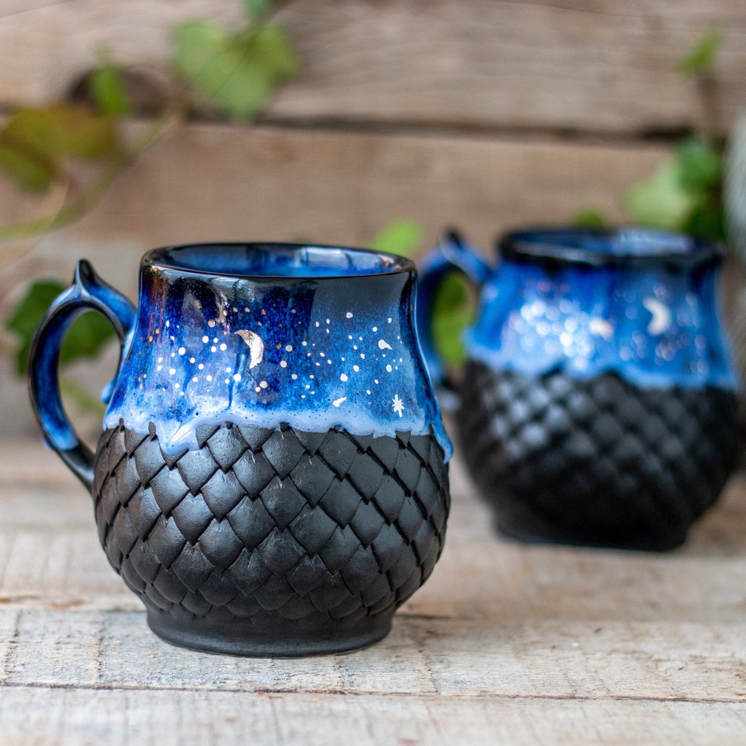 Ceramic Mug, Dragon Scale Mug, Handmade Pottery, - Etsy