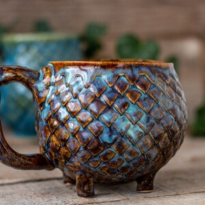 Ceramic Mug, Dragon Scale Mug, Handmade Pottery, Сauldron - Etsy
