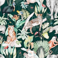 Rose Gold Safari Digital Paper – Seamless Animal Print (JPEG Files) - Etsy