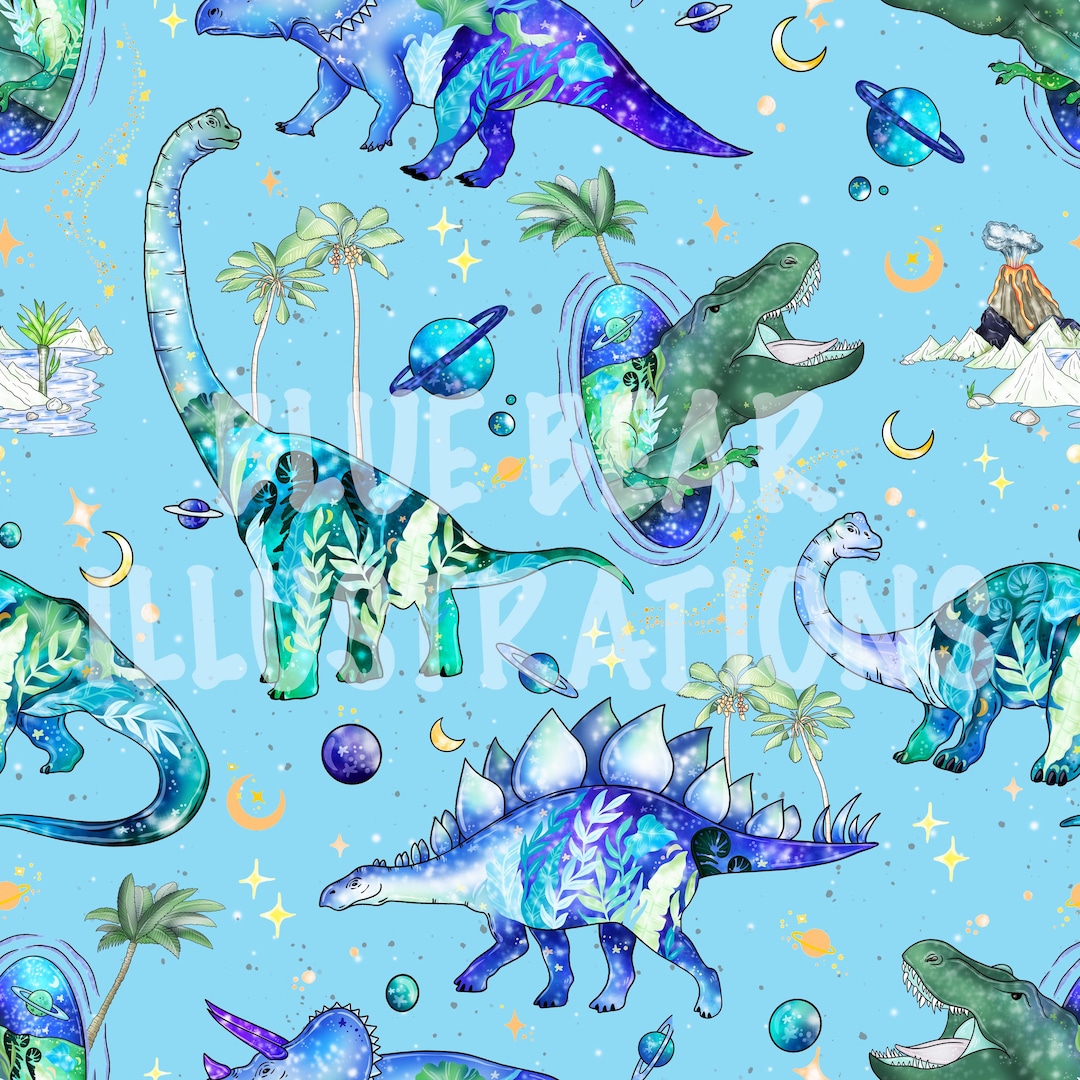 Dinosaurs Seamless, Jurassic Park Design, Dino Cute Prints, Instant ...