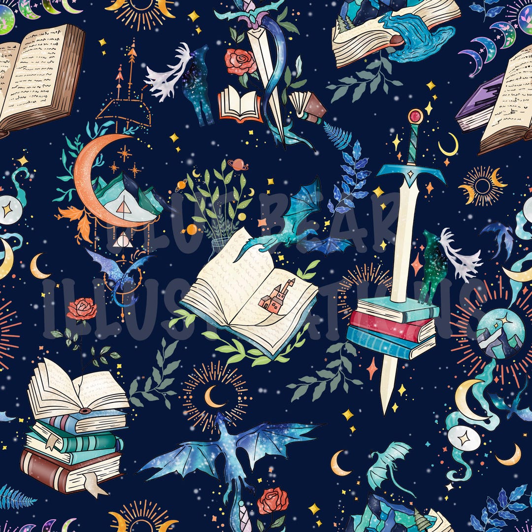 Acotar Seamless Pattern, Acotar Digital Design, Wizard Seamless Design ...