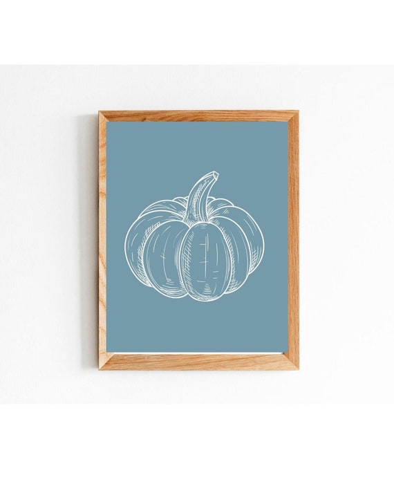 Minimal Pumpkin Instant Download. Printable Simple Pumpkin - Etsy