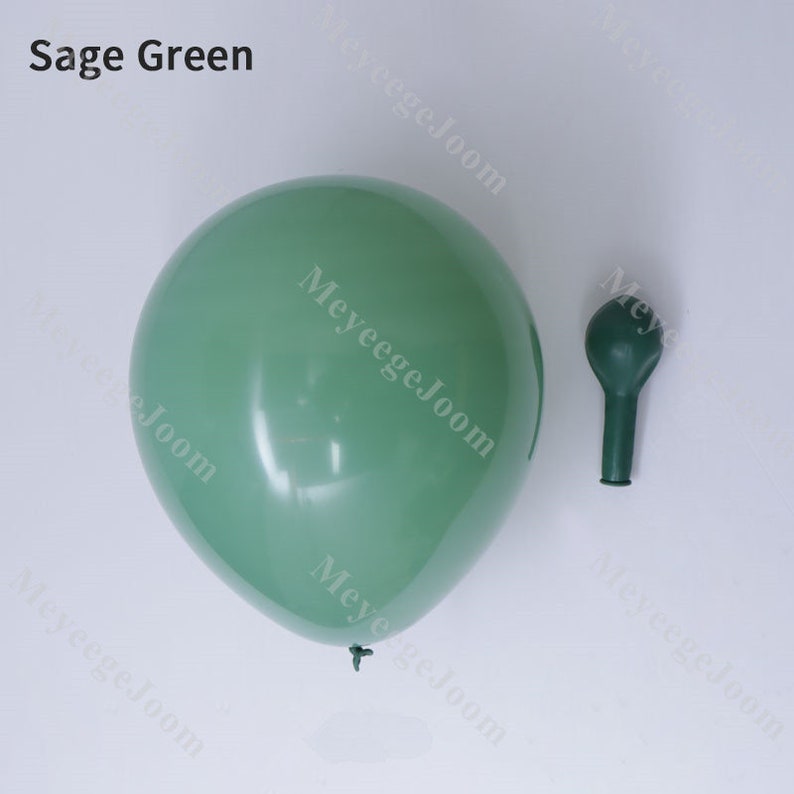 137pcs Sage Balloon Arch White Gold Boho Balloons Earthy Baby Shower ...