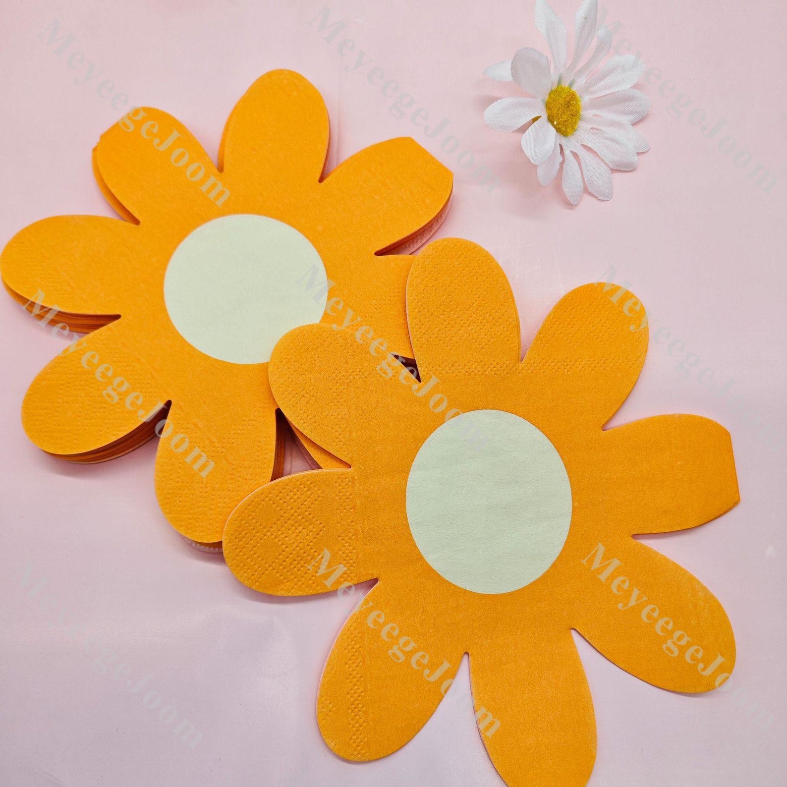 20pcs Daisy Theme Paper Napkins Flower Disposable Tissues for Kids ...
