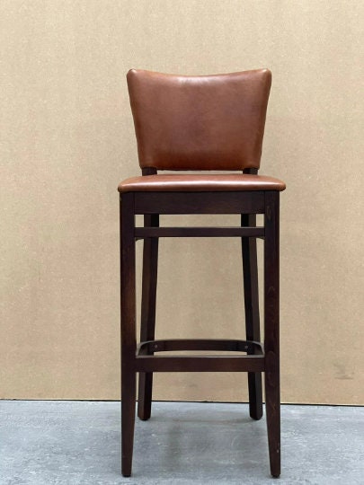 British Made Contract Standard Bar Stool Solid Wood Real - Etsy UK