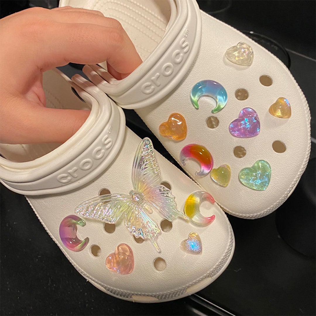 13 PCS Heart Shape Crocs Charms Set butterfly Crocs Charms - Etsy Canada