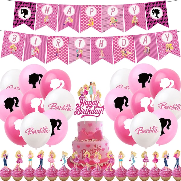 Barbie Banner - Etsy