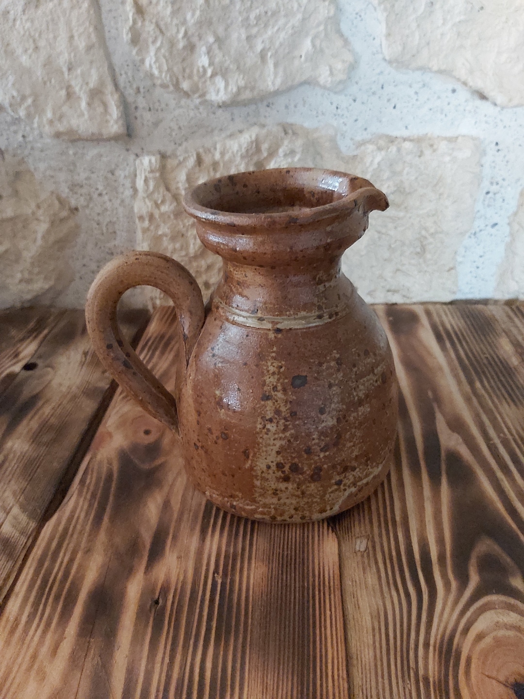 Baudat Pitcher in Pyrite Stoneware Stoneware Pitcher - Etsy