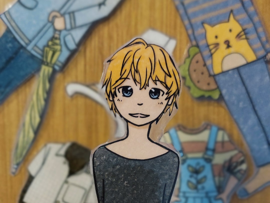 Boy Paper Doll Printable Kid Craft Holiday Activity Digital Download ...