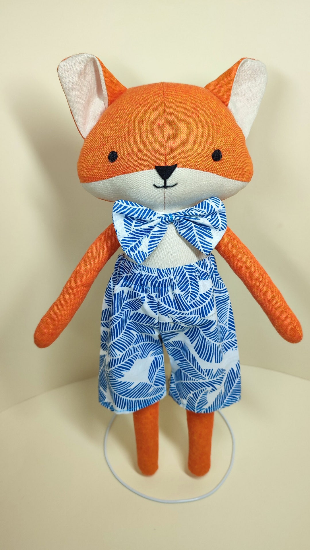 Gorgeous Handmade Orange Fox Rag Doll - A Snugly Toy Friend for Child ...