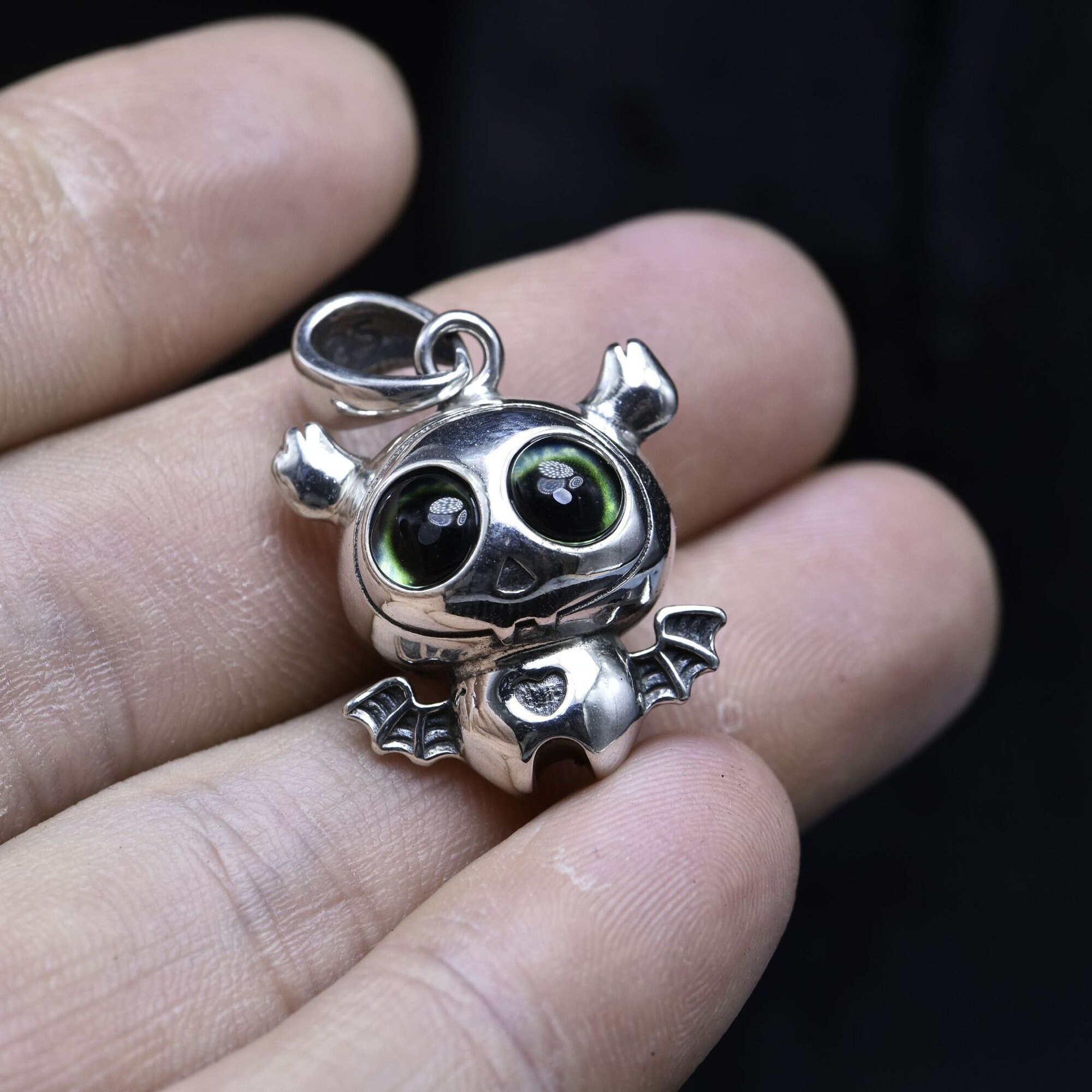 Little Devil Pendant925 Sterling Silver Devil Charm Pendant - Etsy