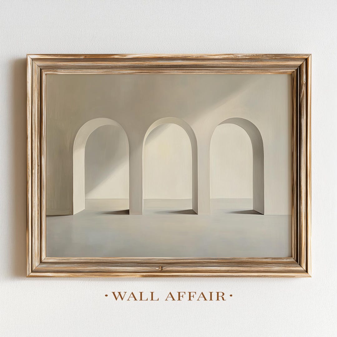Modern Minimalist Printable Arch Wall Art - Neutral Architectural ...