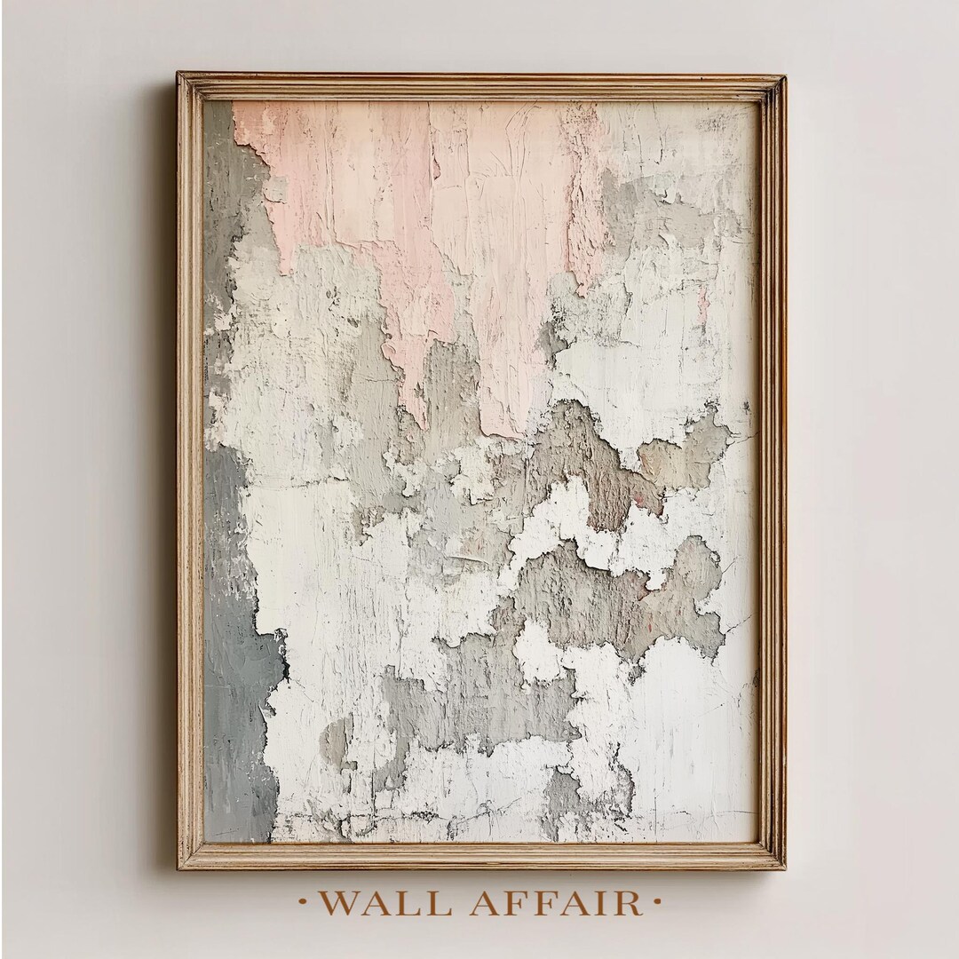 Rustic Printable Textured Abstract Painting - Organic Plaster Look ...