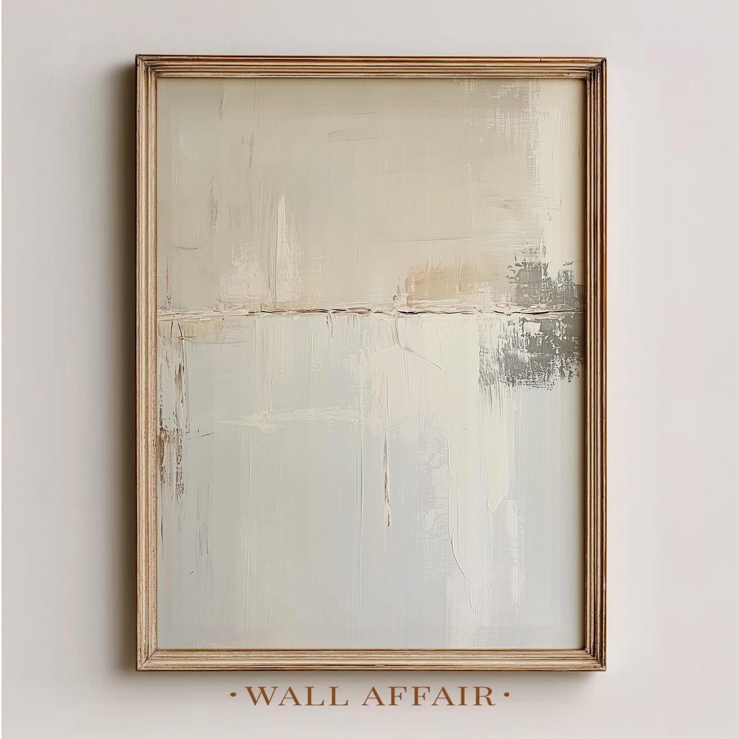 Neutral Abstract Printable Wall Art - Calm Minimalist Painting ...