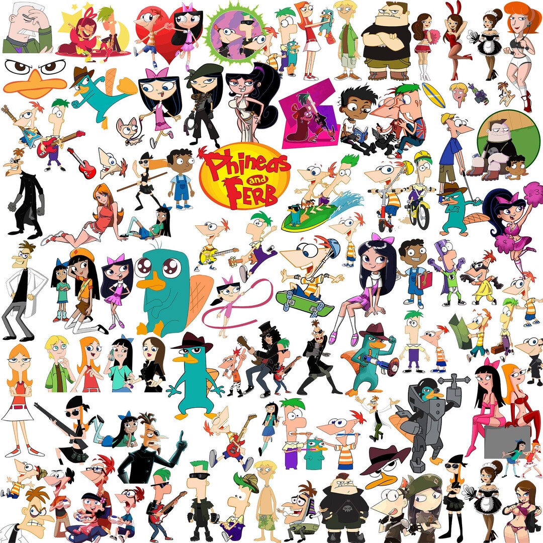 Phineas and Ferb Vector for Cricut Files Instant Download - Etsy