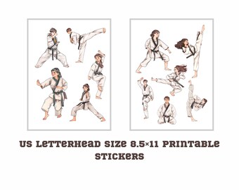 Taekwondo Planner Stickers - Etsy