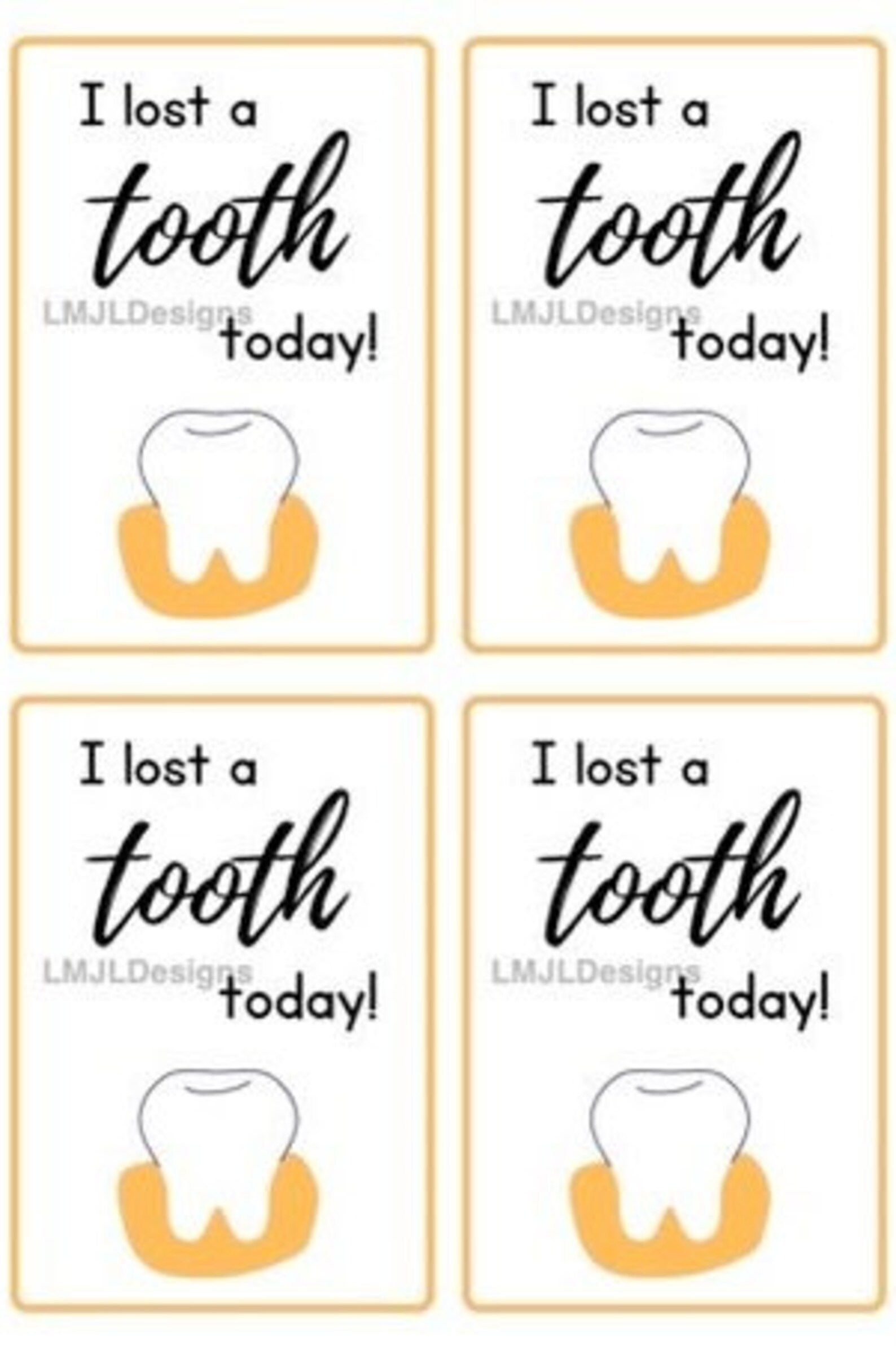 Tooth Fairy Bag 'I Lost a Tooth Today' Design Perfect for Classrooms - Etsy
