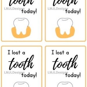 Tooth Fairy Bag 'I Lost a Tooth Today' Design Perfect for Classrooms - Etsy