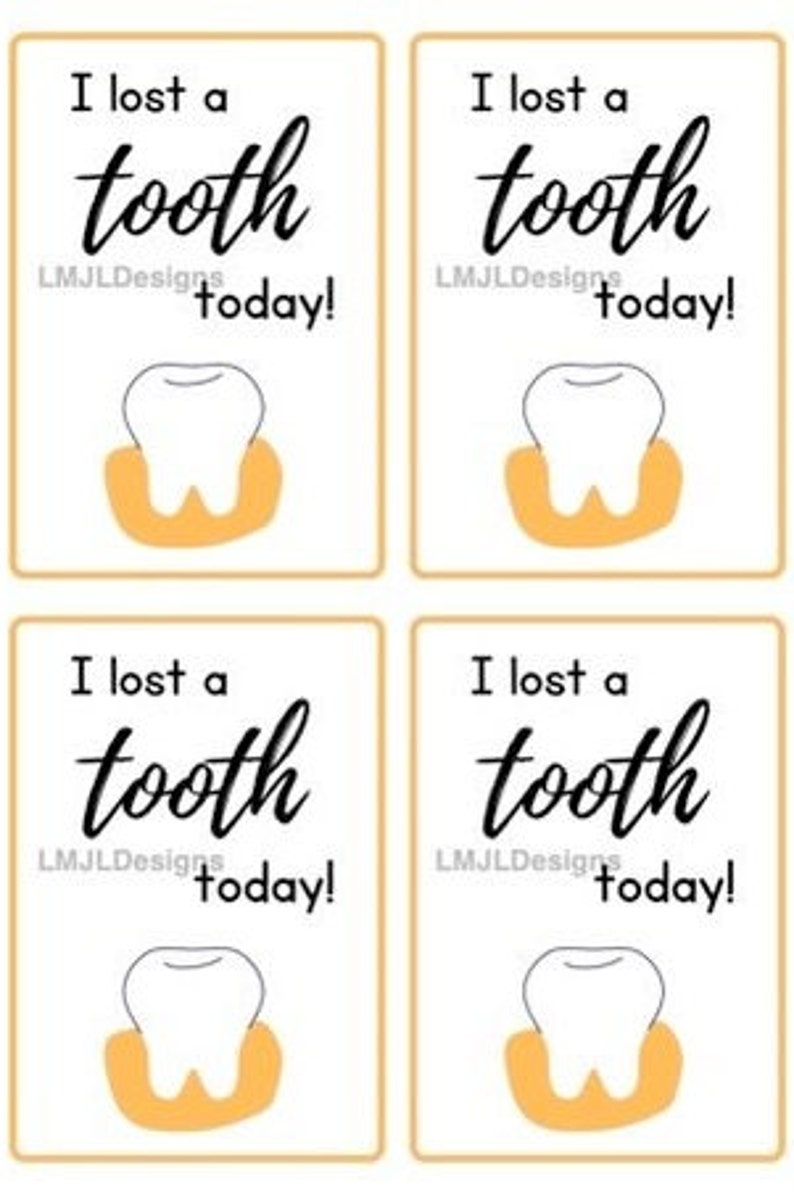 Tooth Fairy Bag 'I Lost a Tooth Today' Design Perfect for Classrooms - Etsy