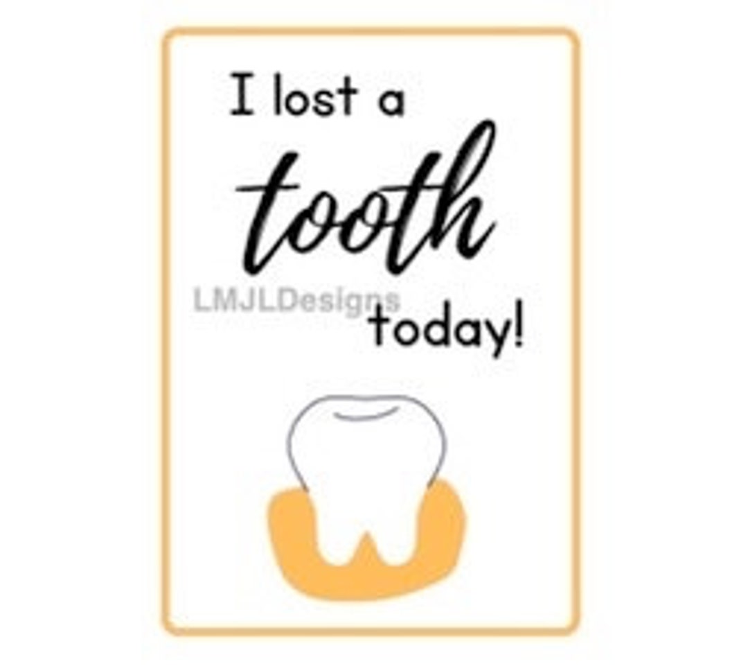 Tooth Fairy Bag 'I Lost a Tooth Today' Design Perfect for Classrooms - Etsy