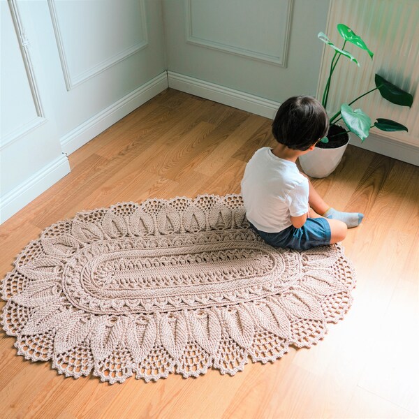 Knitted Rug - Etsy