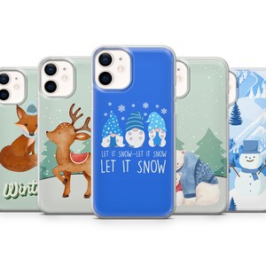 Let It Snow Phone Case Winter Snow Cover Fit for iPhone 14 Pro, 13, 12 ...