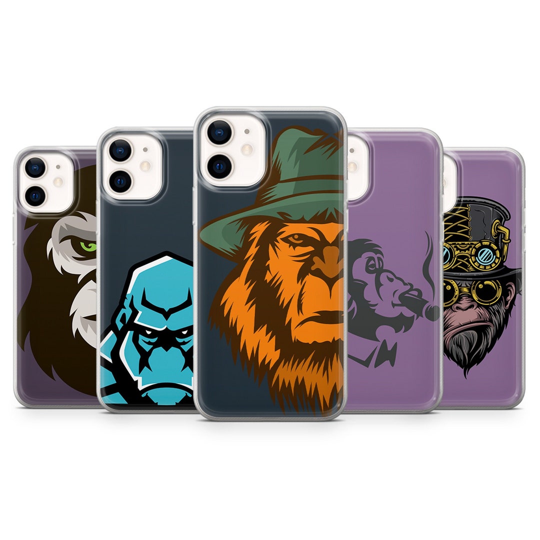 Chimpanzee Phone Case Monkey Cover Fit for iPhone 14 Pro, 13, 12, 11 ...