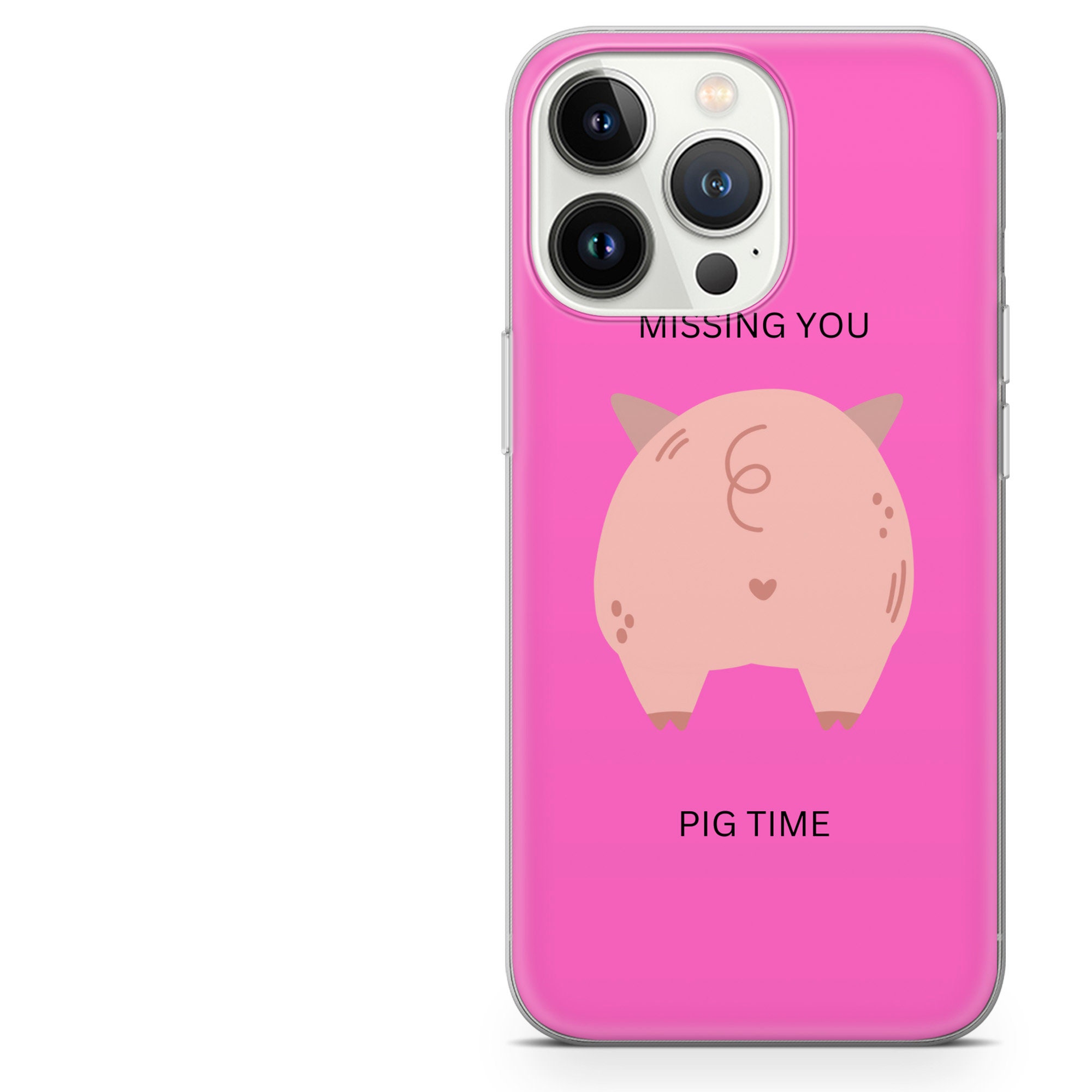 Pig Phone Case Funny Animal Piggies Cover Fit for iPhone 14 Pro, 13, 12 ...