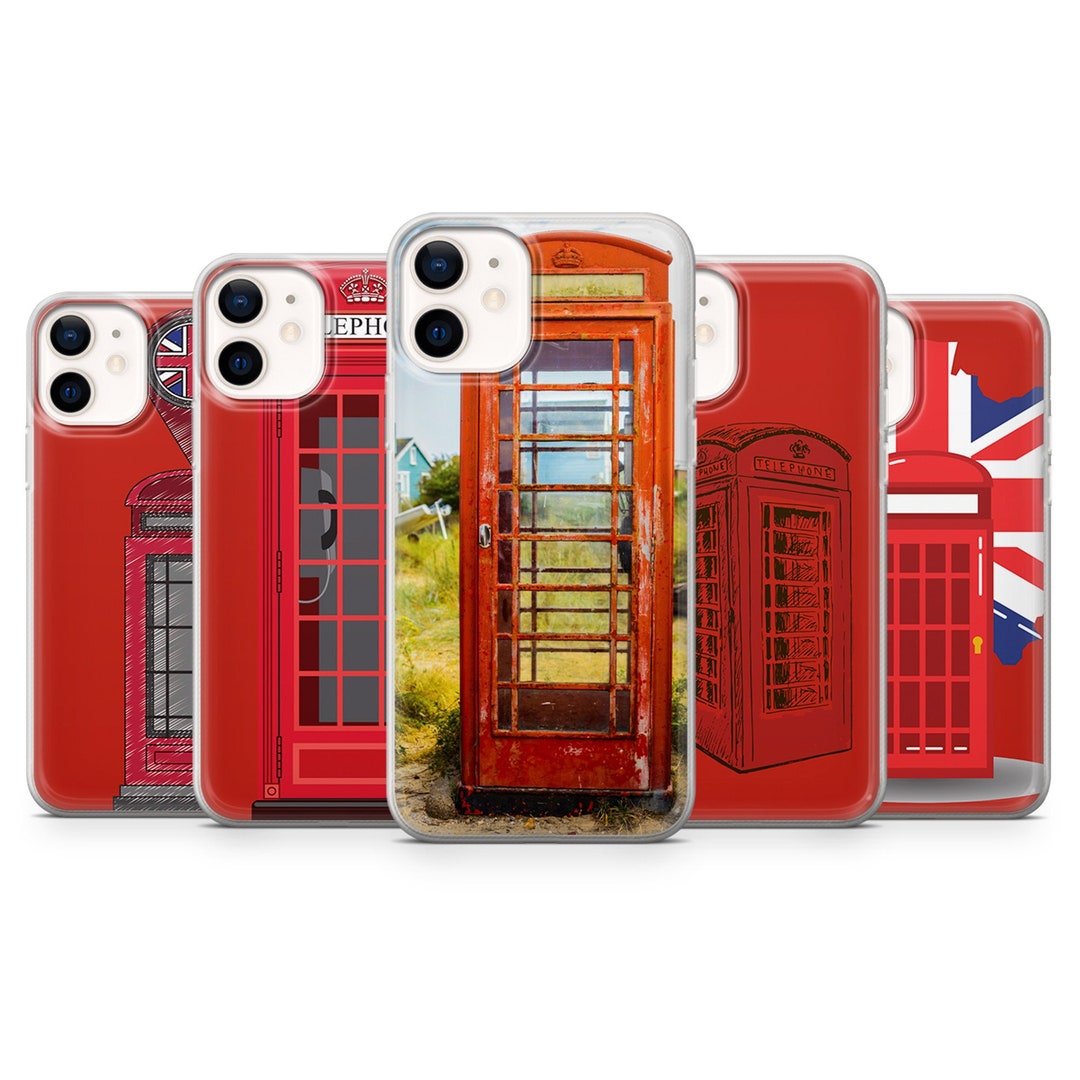 Telephone Box Retro Phone Case London Cover Fit for iPhone 14 Pro, 13 ...