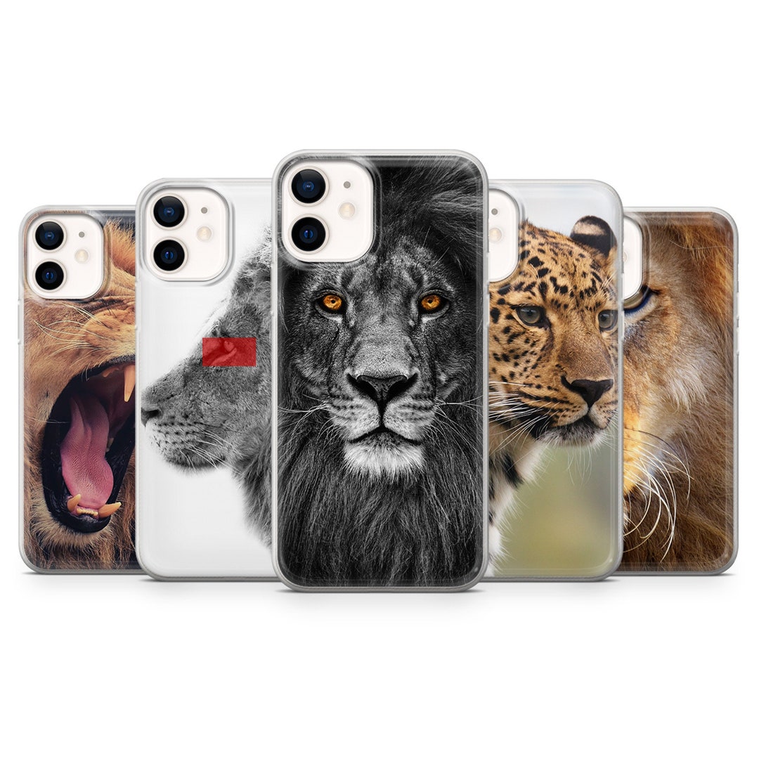 Lion Phone Case King of the Jungle Cover Fit for iPhone 14 Pro, 13, 12 ...