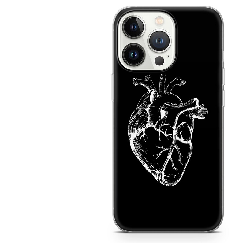 Heart Phone Case Anatomy Cover Fit for iPhone 14 Pro, 13, 12, 11, XR, 8 ...