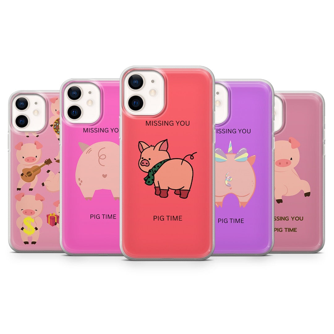 Pig Phone Case Funny Animal Piggies Cover Fit for iPhone 14 Pro, 13, 12 ...