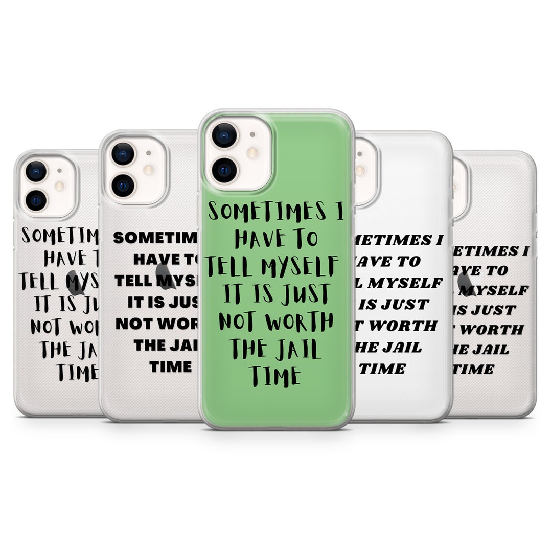 Funny Quote Phone Case Aesthetic Cover Fit for iPhone 14 Pro, 13, 12 ...