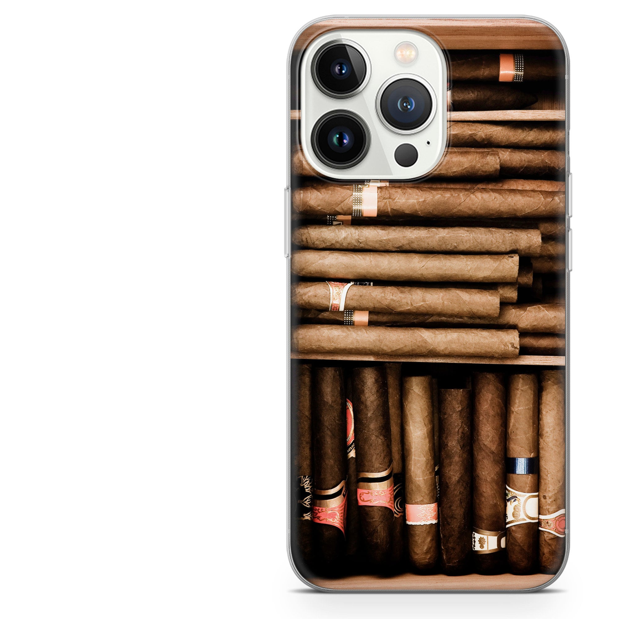 Cigar Phone Case Smoke Tobacco Cover Fit for iPhone 14 Pro, 13, 12, 11 ...