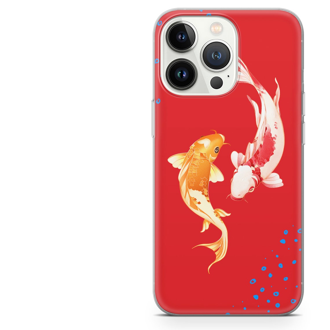 Koi Fish Phone Case Japanese Art Cover Fit for iPhone 14 Pro, 13, 12 ...