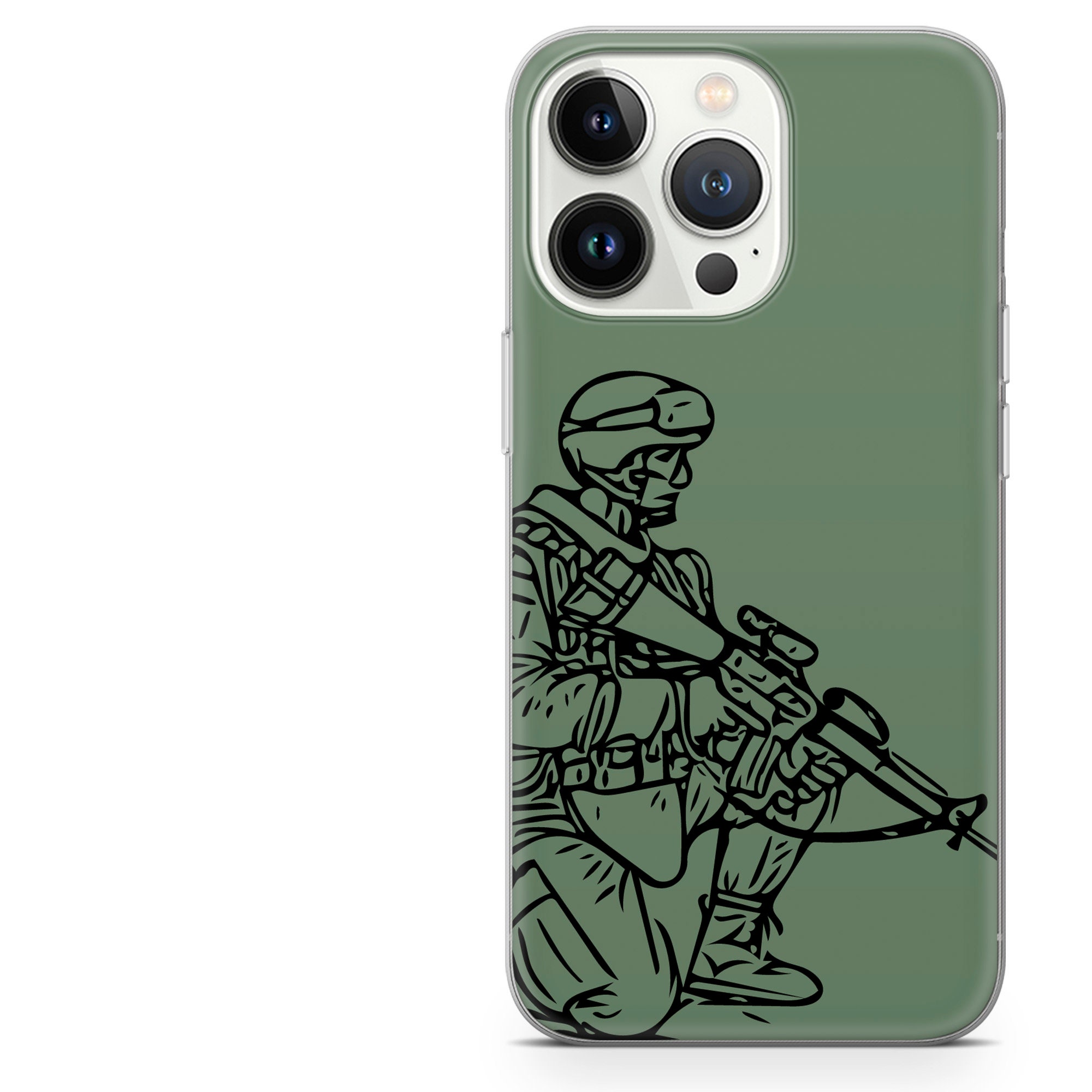 Military Tactic Army Phone Case Solger Cover Fit for iPhone 14 Pro, 13 ...