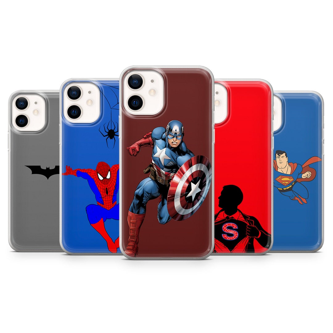 Super Hero Phone Case Marvel Cover Fit for iPhone 14 Pro, 13, 12, 11 ...