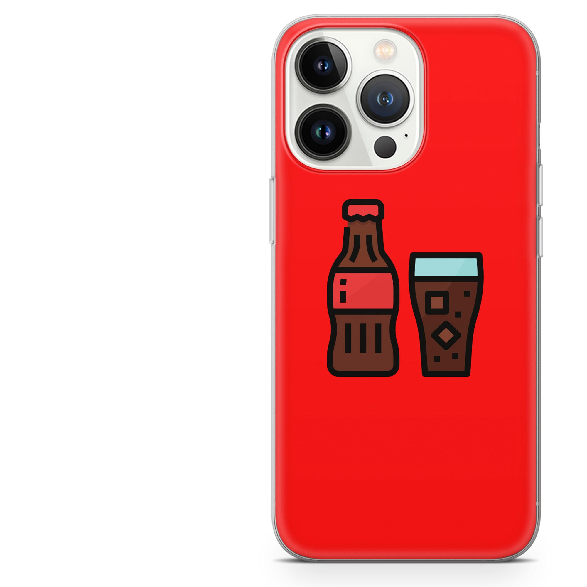 Cola Phone Case Coke Cover Fit for iPhone 14 Pro, 13, 12, 11, XR, 8+, 7 ...