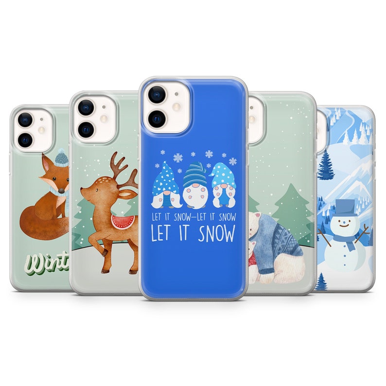 Let It Snow Phone Case Winter Snow Cover Fit for iPhone 14 Pro, 13, 12 ...