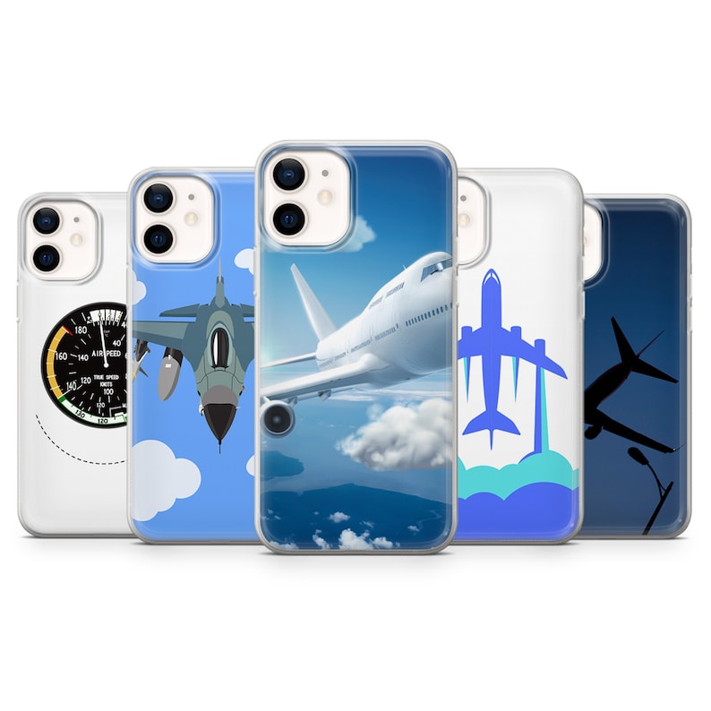 Plane Phone Case Aviation Cover Fit for iPhone 14 Pro, 13, 12, 11, XR ...