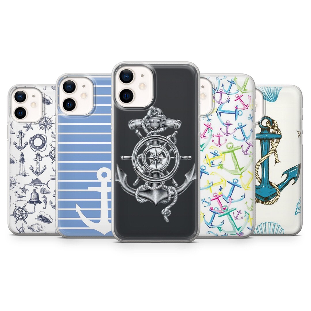 Marine Sailor Phone Case Anchor Cover Fit for iPhone 14 Pro, 13, 12, 11 ...