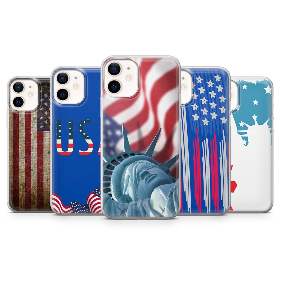 American Flag Phone Case for Patriots Cover Fit for iPhone 14 Pro, 13 ...