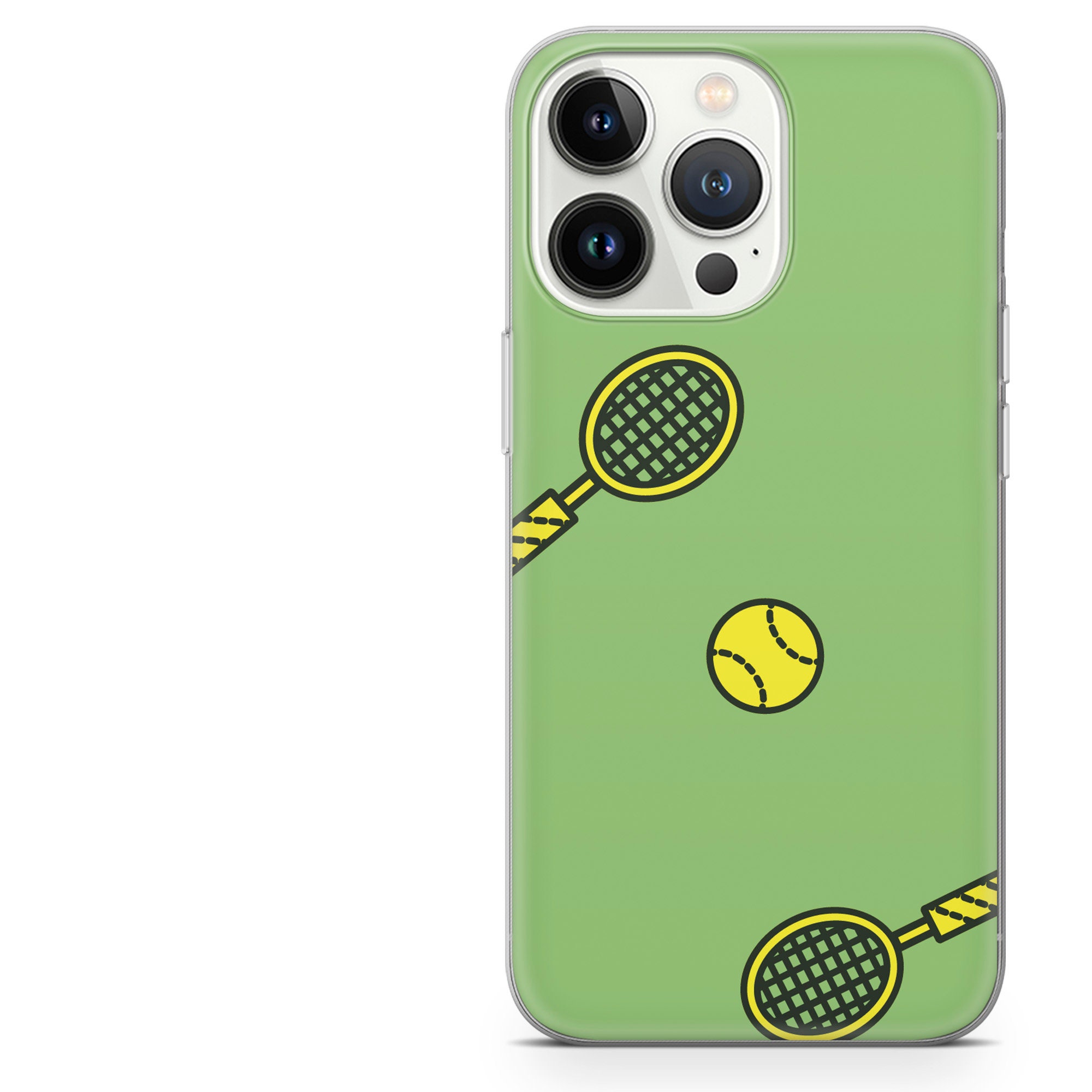 Tennis Phone Case Sports Cover Fit for iPhone 14 Pro, 13, 12, 11, XR, 8 ...