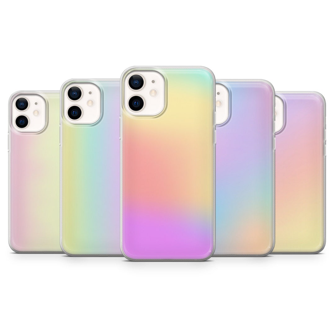 Rainbow Pastel Phone Case Aesthetic Cover Fit for iPhone 14 Pro, 13, 12 ...