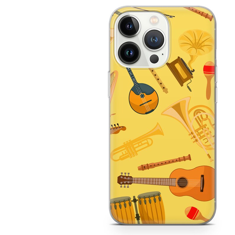 Music Phone Case Instrument Cover Fit for iPhone 14 Pro, 13, 12, 11, XR ...