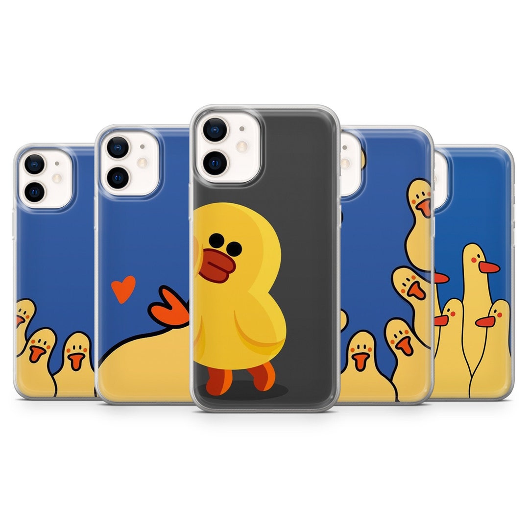 Cartoon Duck Phone Case Goose Cover Fit for iPhone 14 Pro, 13, 12, 11 ...