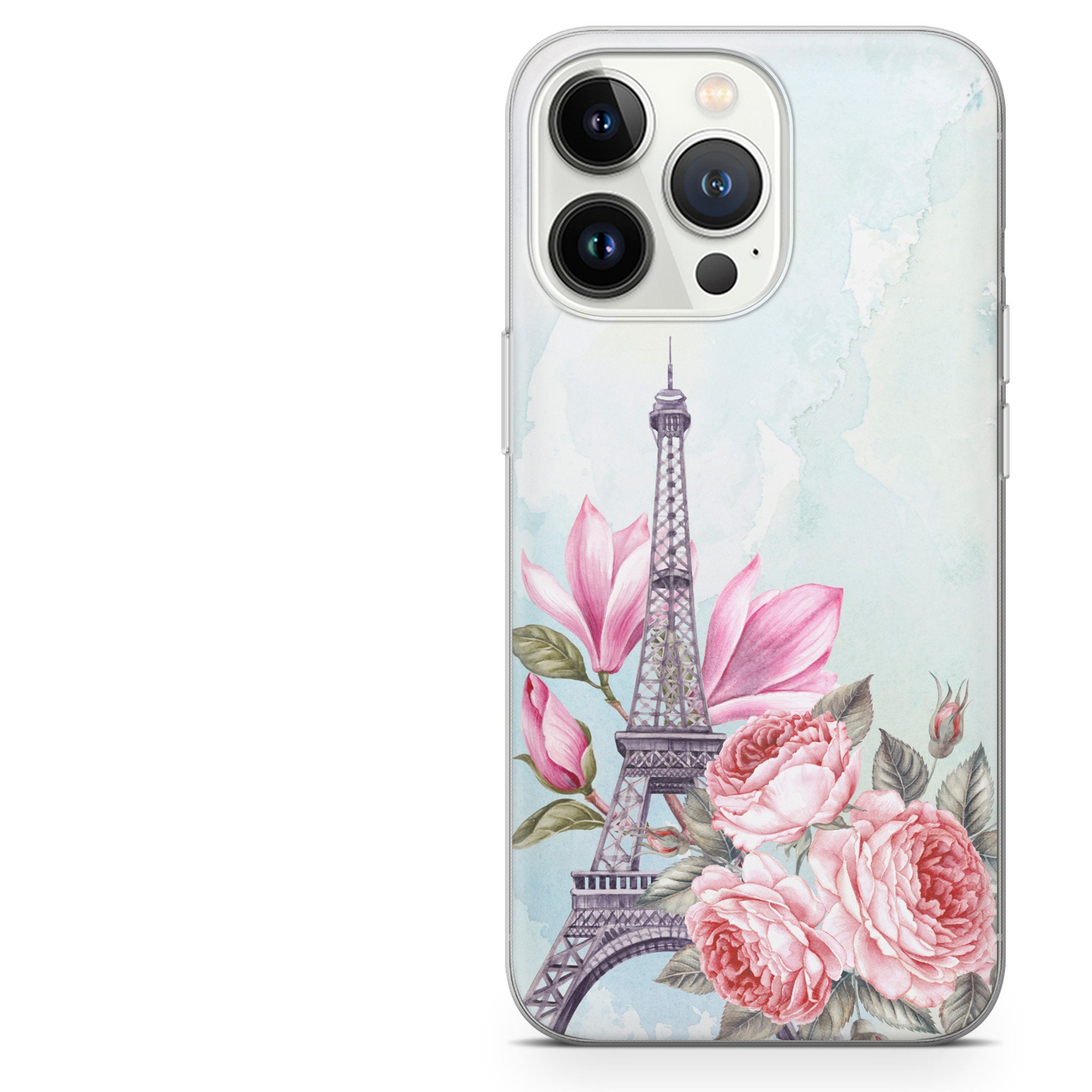 Paris Phone Case Eiffel Tower Cover Fit for iPhone 14 Pro, 13, 12, 11 ...