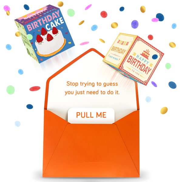 Pop up Confetti Box - Etsy