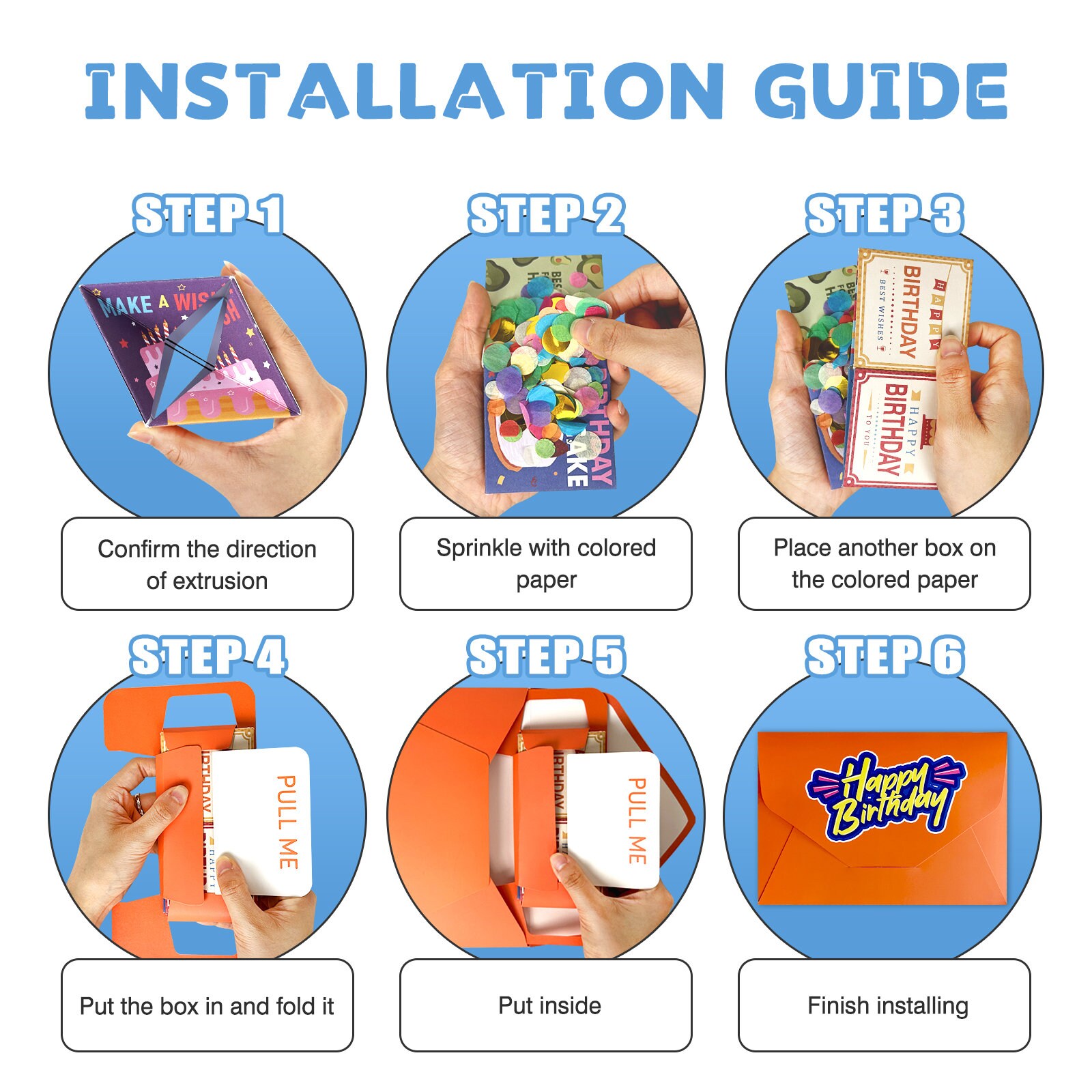 Popbox Birthday Cards, Explosion Pop up Confetti Birthday Card, Funny ...