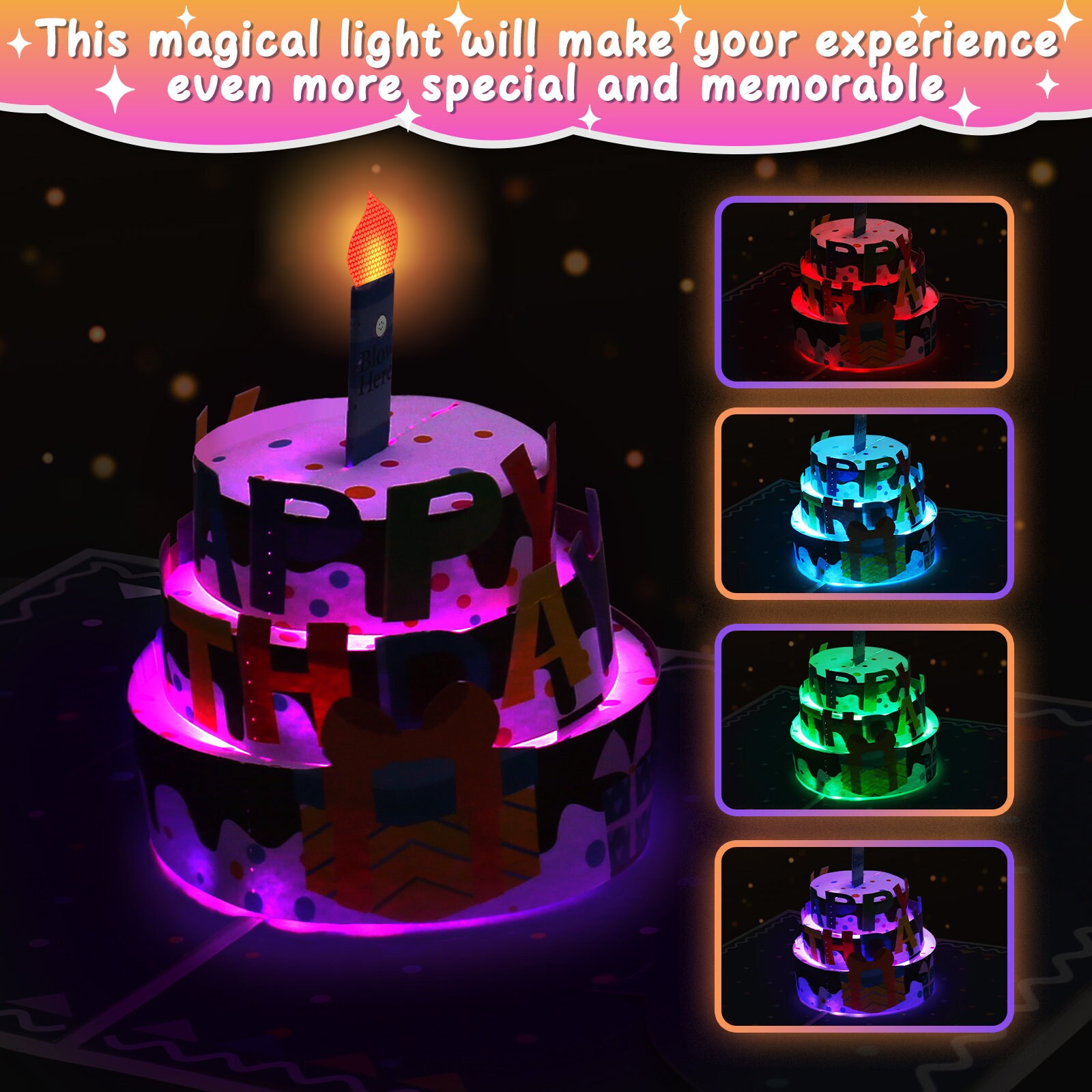 Birthday Card, "boom" Exploding Confetti Birthday Card, Musical ...